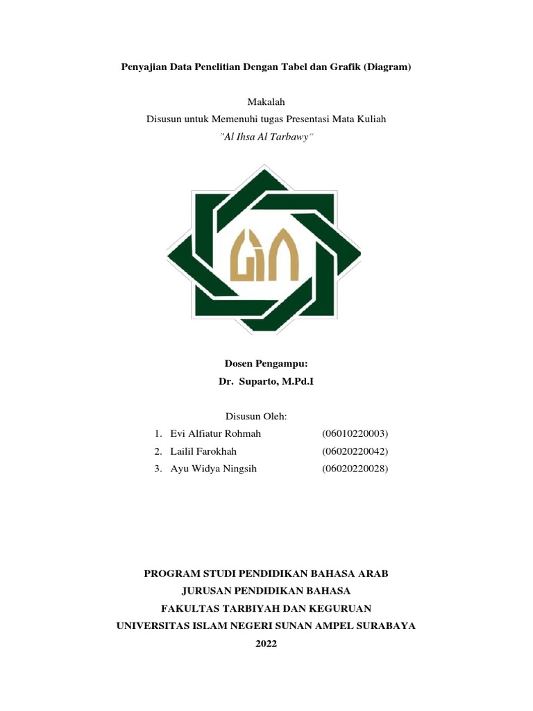 02-Penyajian Data Penelitian Dengan Tabel Dan Grafik | PDF