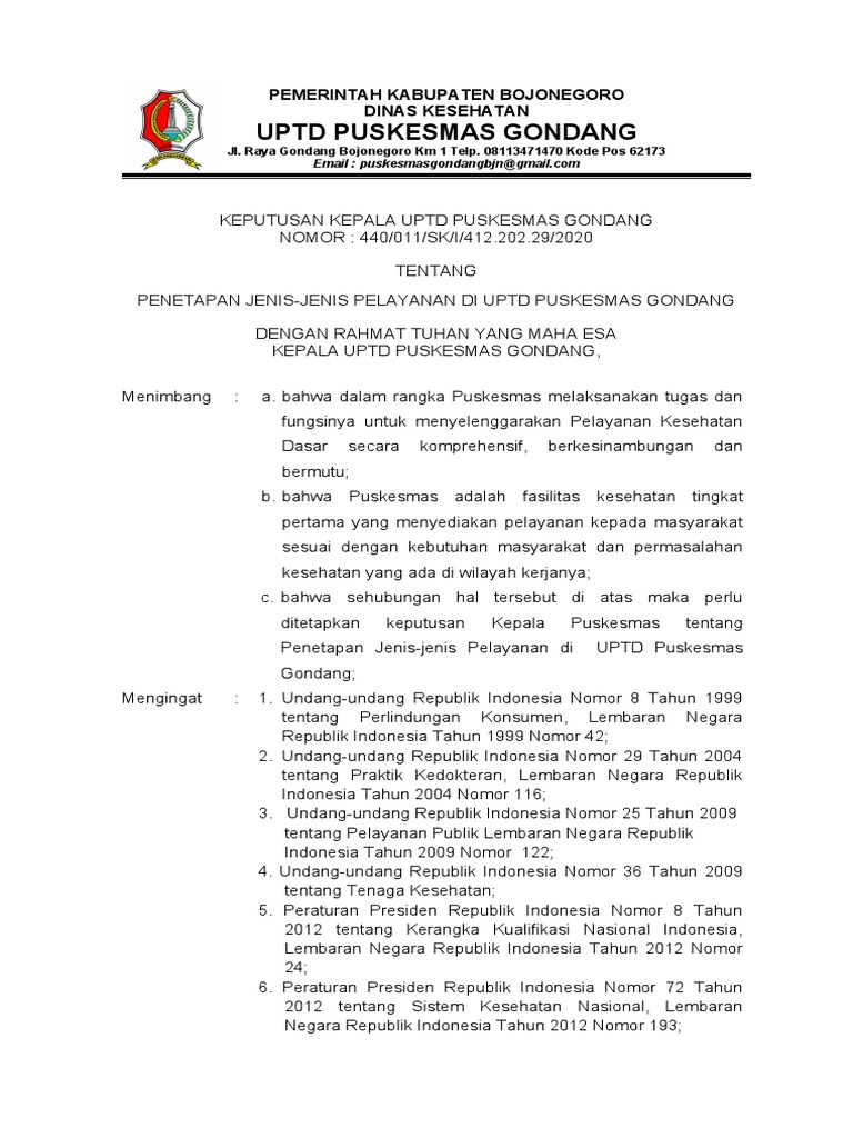 Contoh SK Dan Sop | PDF