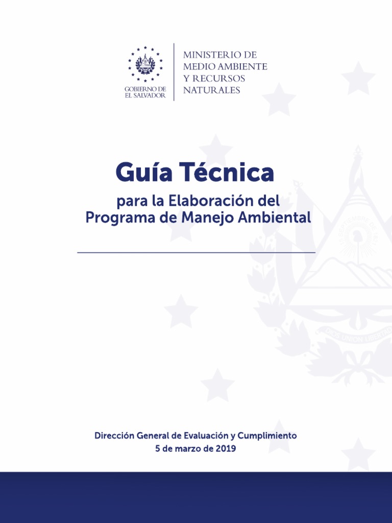 Guia Técnica para La Elaboración Del Programa de Manejo Ambiental | PDF ...