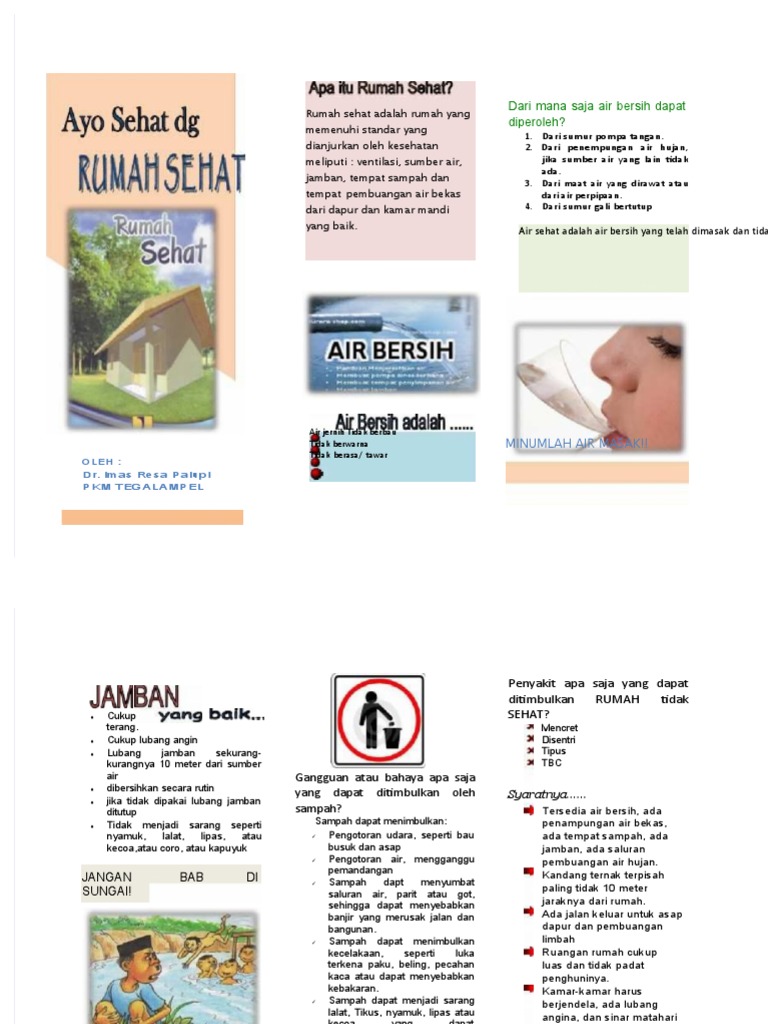 Leaflet Rumah Sehat | PDF