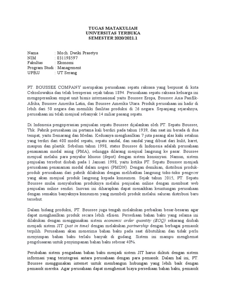 Tugas 1 Pengembangan Produk | PDF