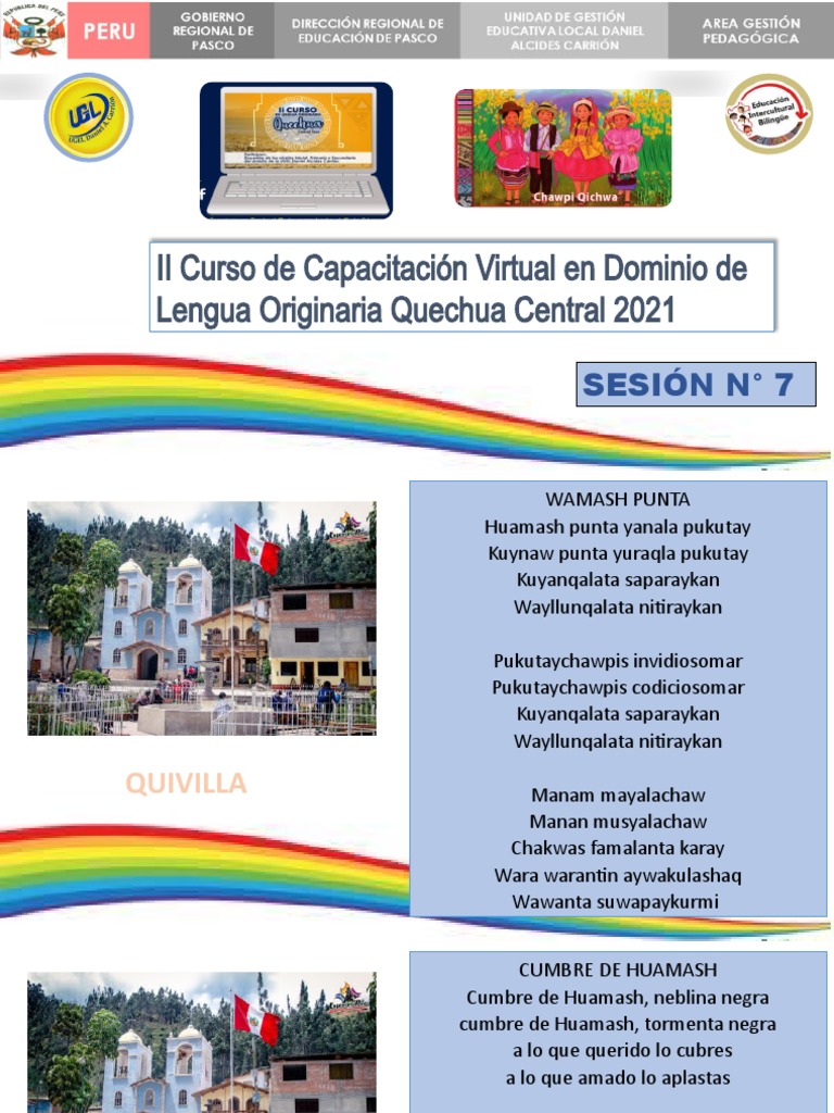 Curso Quechua Central 2021 | PDF | Vocal | Alfabeto