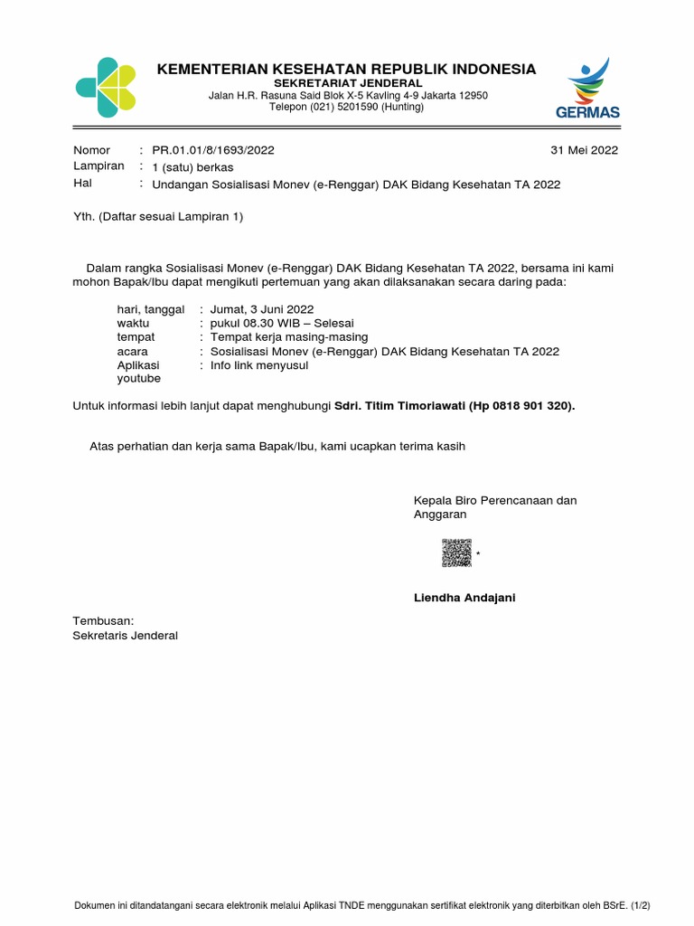 Undangan Kab, Kota | PDF