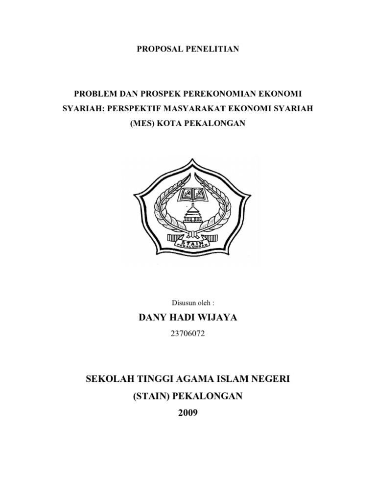 Proposal Metodologi Penelitian | PDF