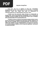 ANG ASO at ANG PUSA (Pabula Ni-Mark Joseph Aragon) | PDF