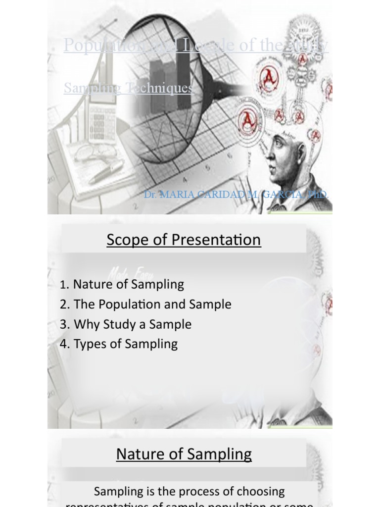 PPT6 Population and Locale of The Study | PDF | Sampling (Statistics ...
