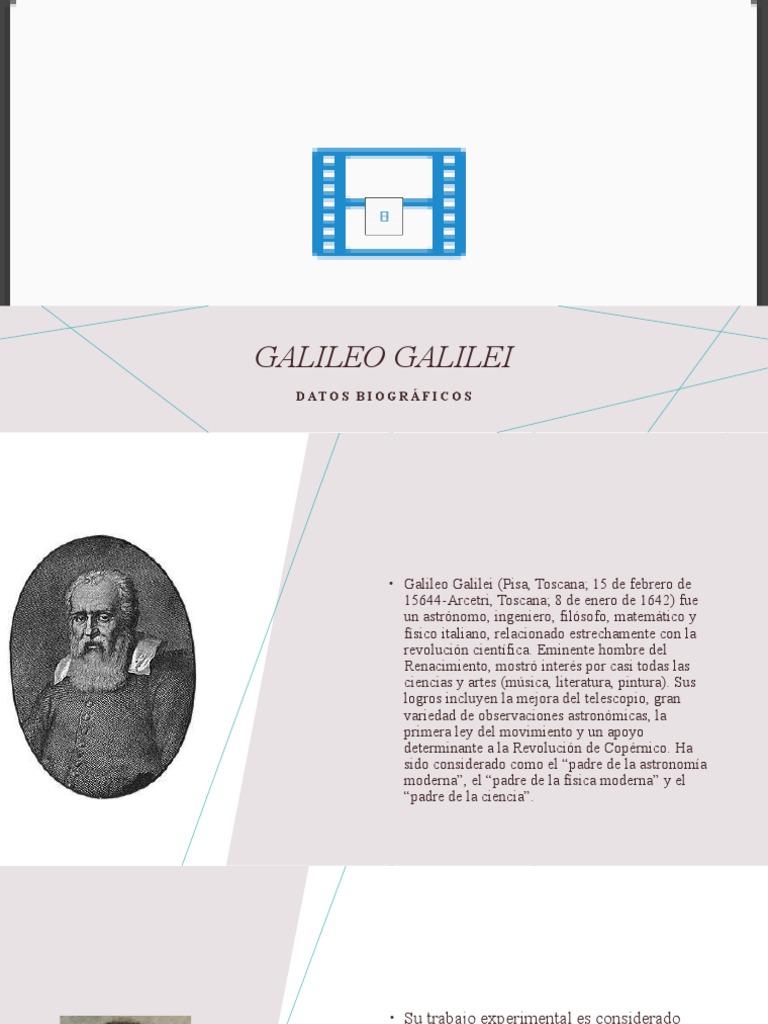 Biografía de Galileo Galilei: Ciencia y Revolución | PDF | Galileo ...