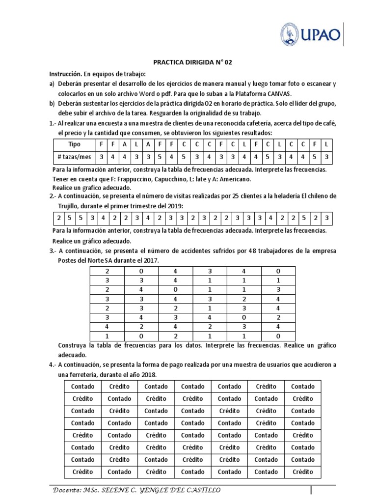 s2 - Practica Dirigida 02 - ESTAD DESCRIPTIVA | PDF | Business