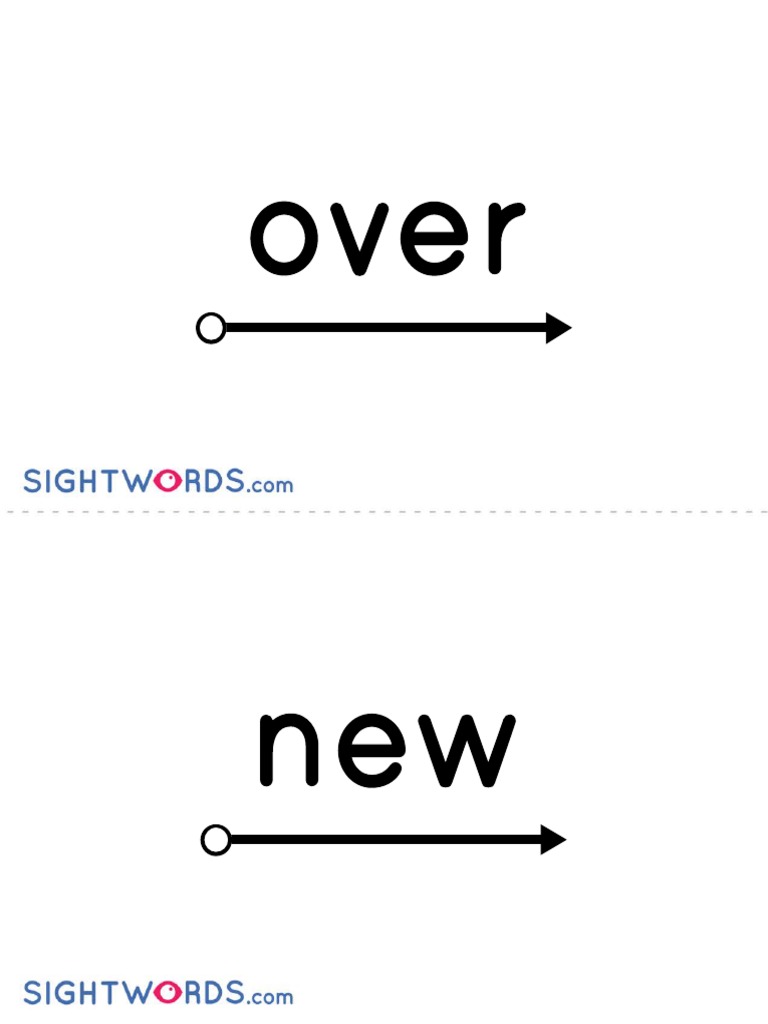 Fry Sight Words Flash Cards 200 2up | PDF