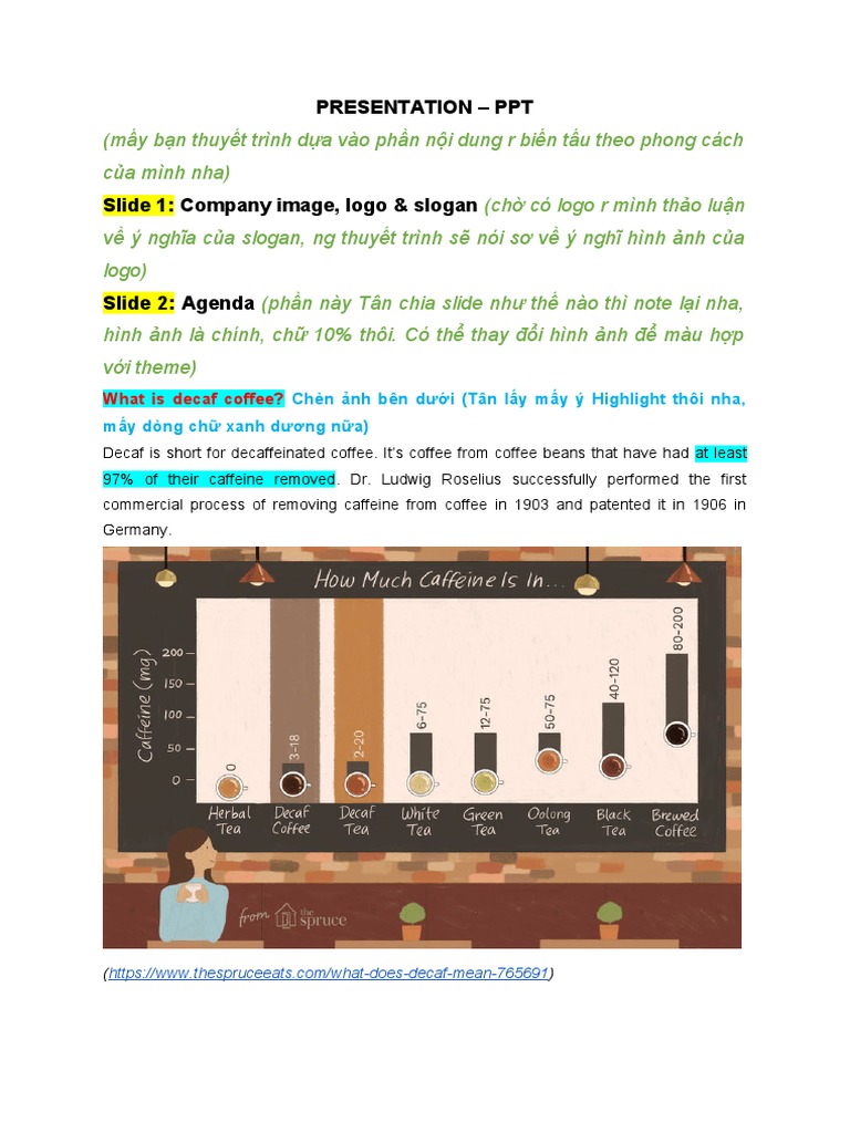 QCTT - PPT - Script | PDF | Coffee | Caffeine