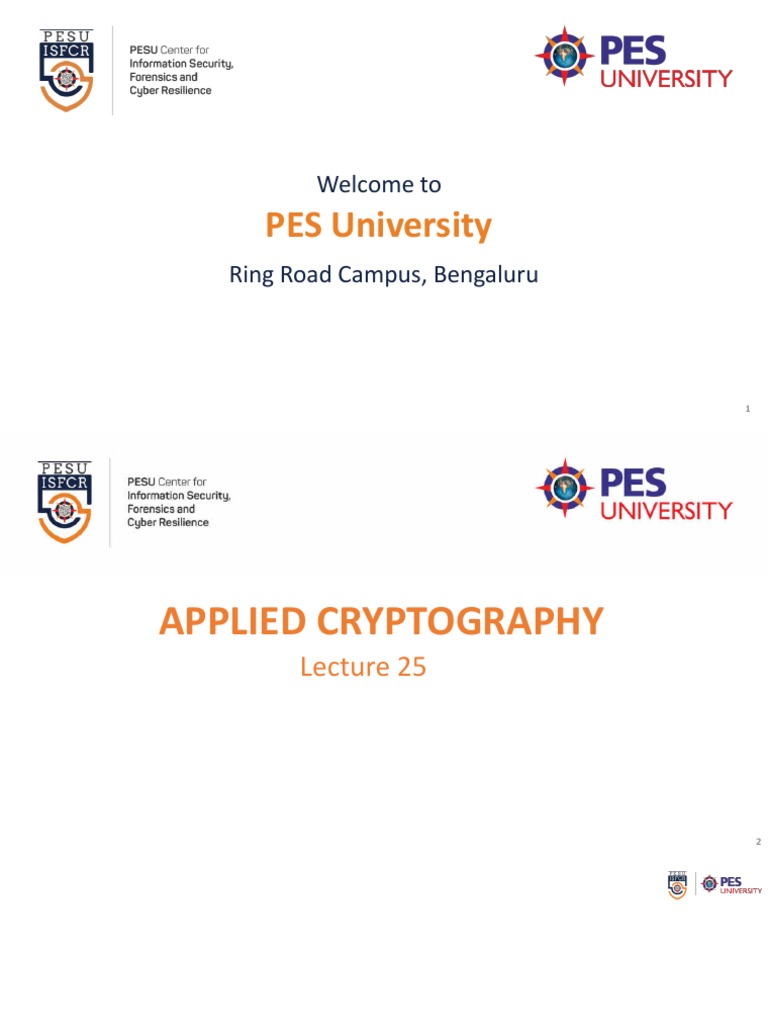 UE20CS314 Unit3 Slides | PDF | Cryptography | Encryption