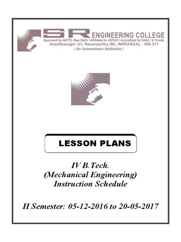 4 Year Lesson Plan 1 | PDF | Machining | Engineering