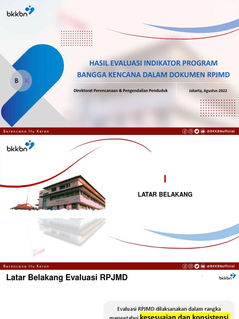 Evaluasi Indikator Bangga Kencana Dalam RPJMD - Edit | PDF