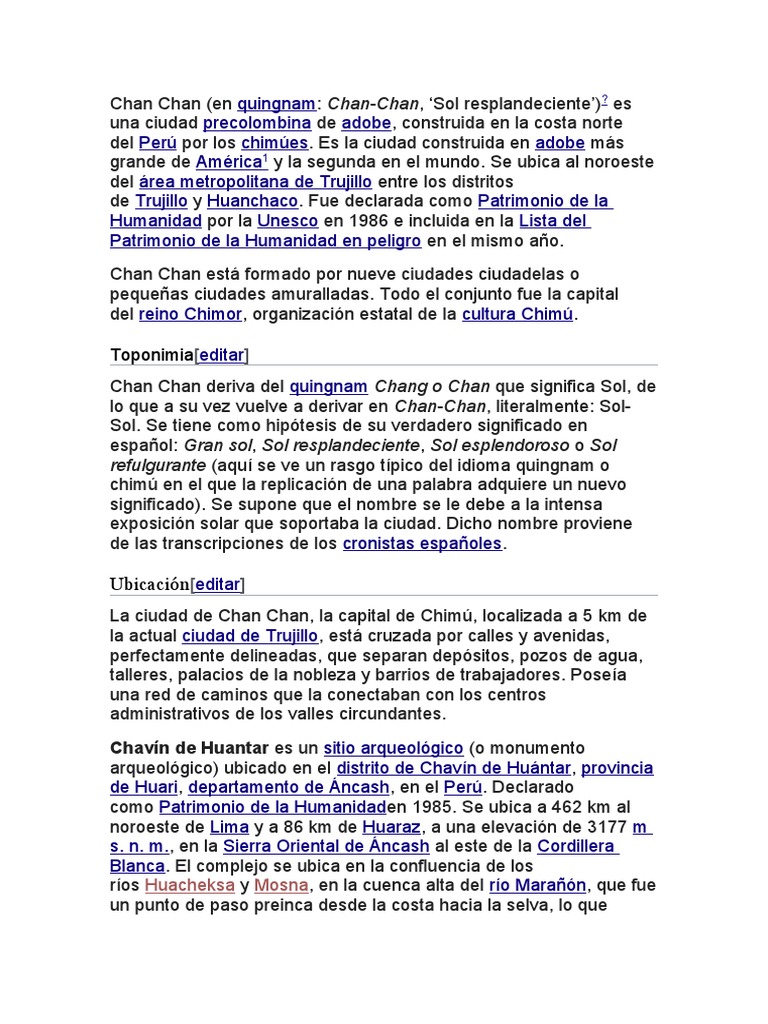 Chan Chan | PDF