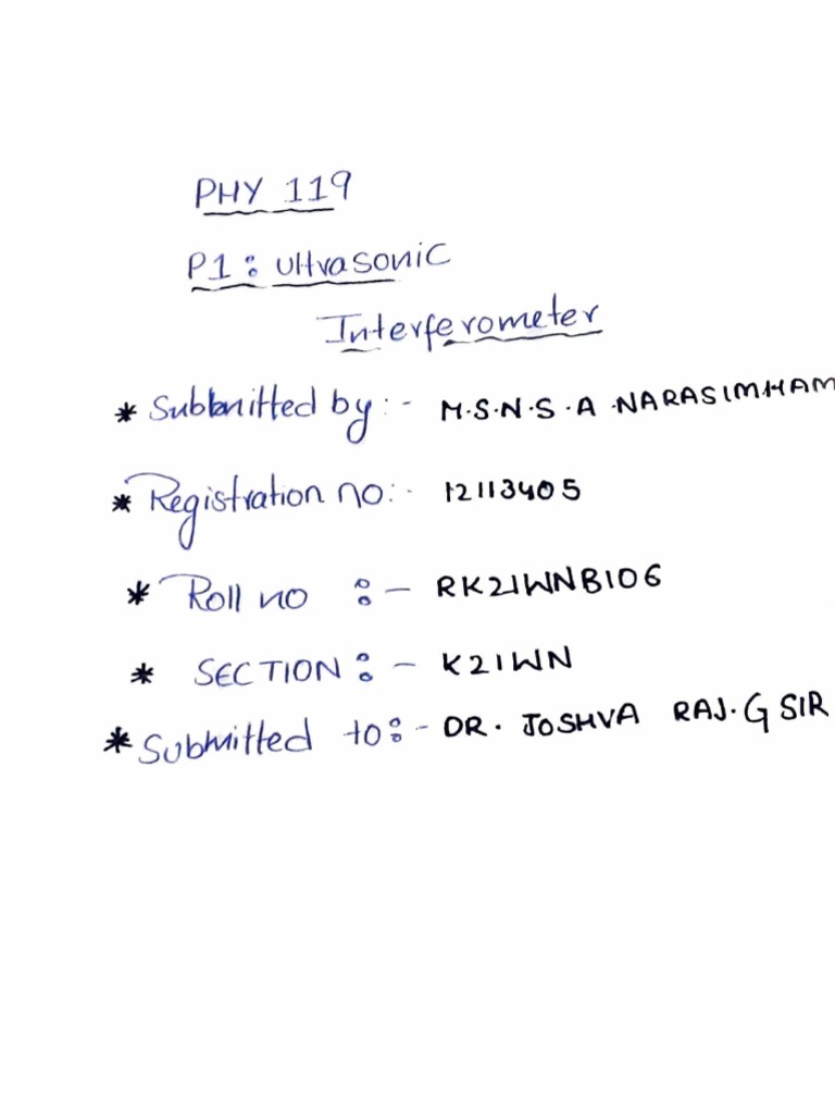 Phy119 Pratical | PDF