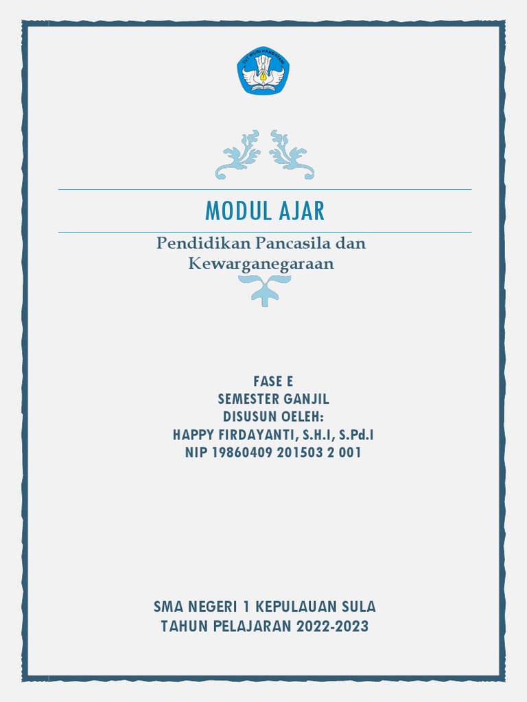 Contoh 1 Modul Ide Pendiri Bangsa TTG Pancasila | PDF | Karier & Perkembangan | Kesehatan Holistik