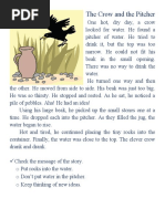 The Crow and The Pitcher Story | PDF