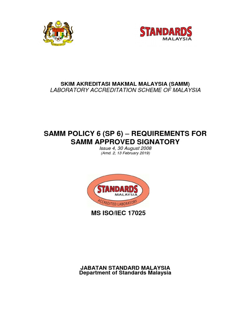 SAMM Approved Signatory Requirements | PDF | Business