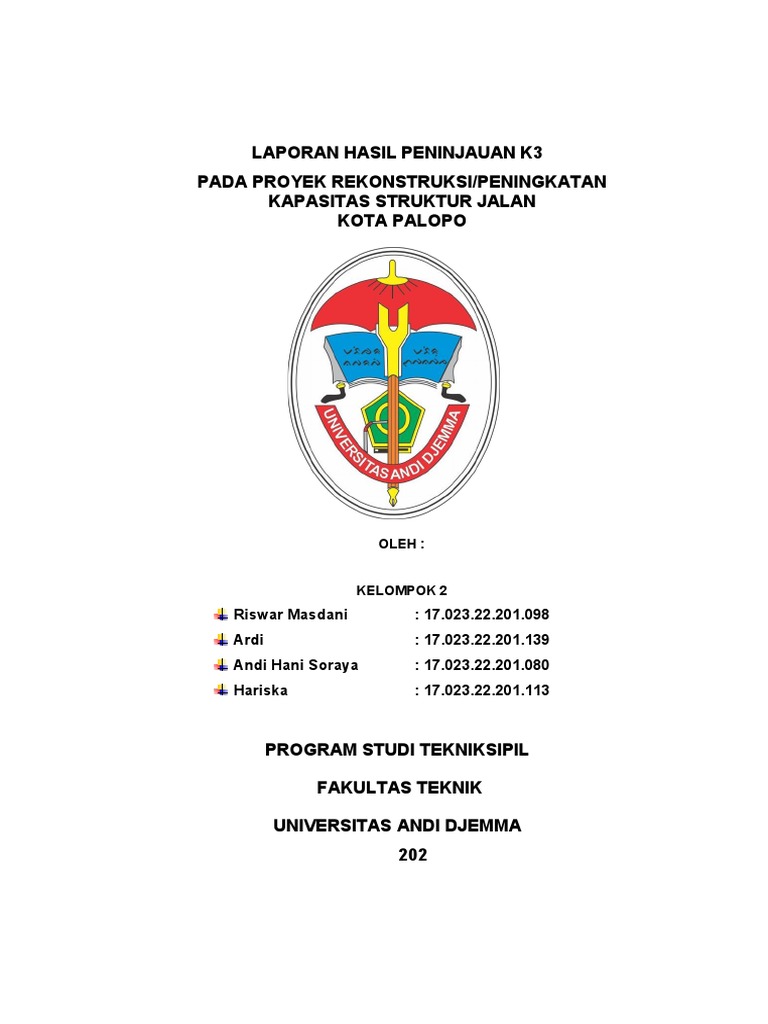 Laporan k3 & Uu Perburuan Kelmpok 2 | PDF | Teknologi & Rekayasa