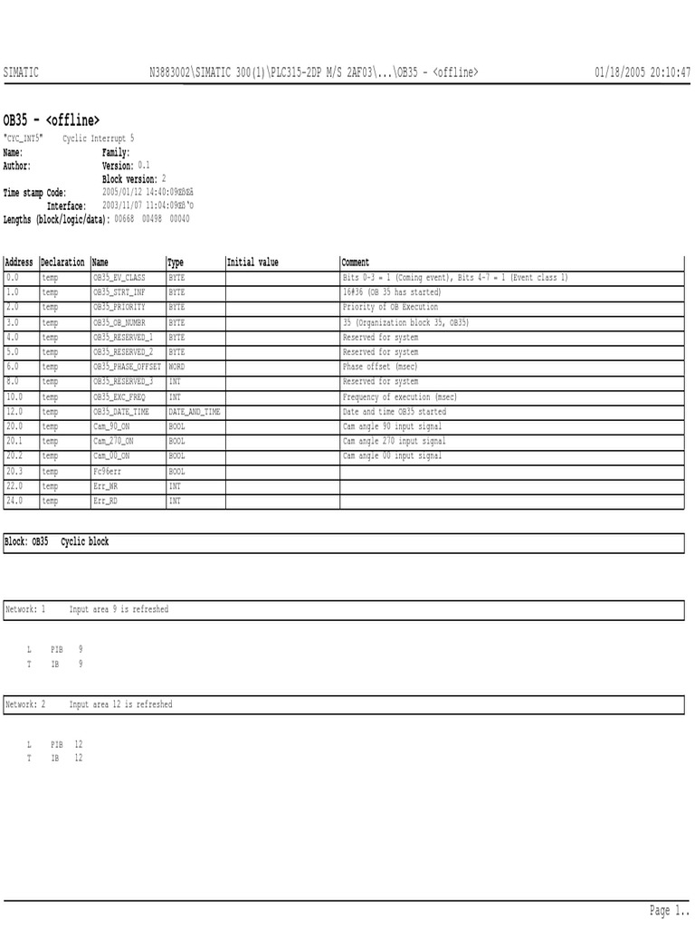 OB35 | PDF | Integer (Computer Science) | Byte
