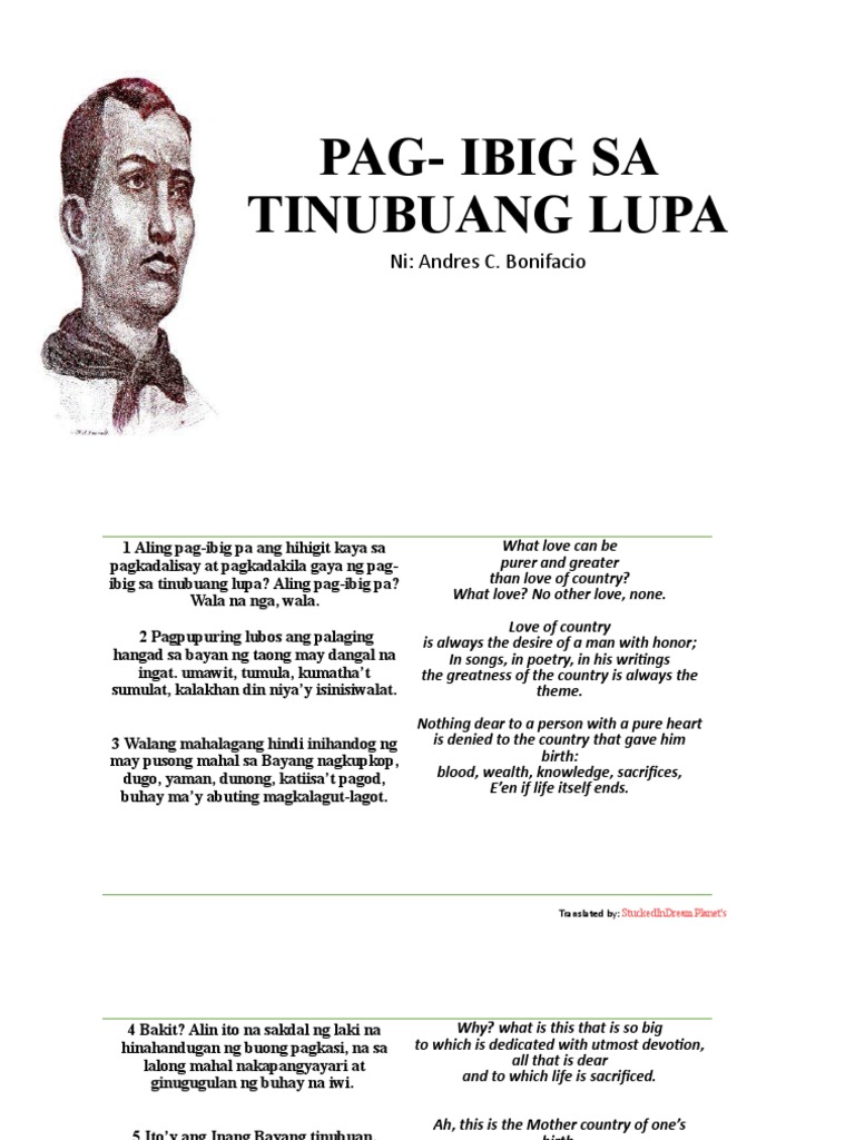 Pag - Ibig Sa Tinubuang Lupa | PDF