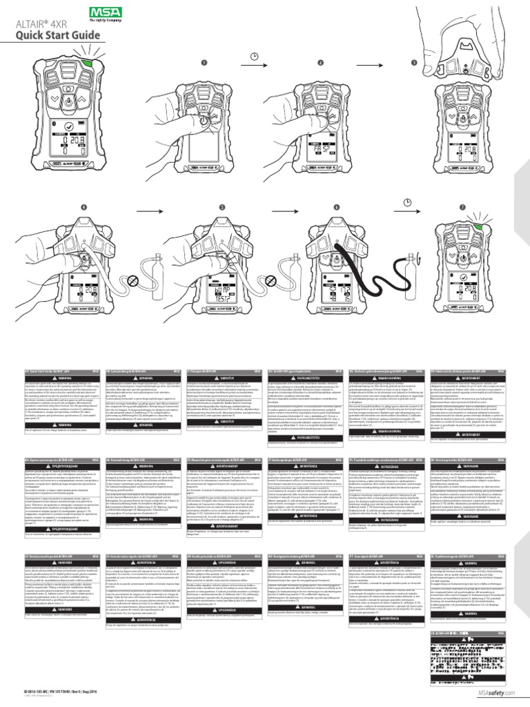 0816-105-Mc - Altair 4xr Quick Start Guide-En | PDF