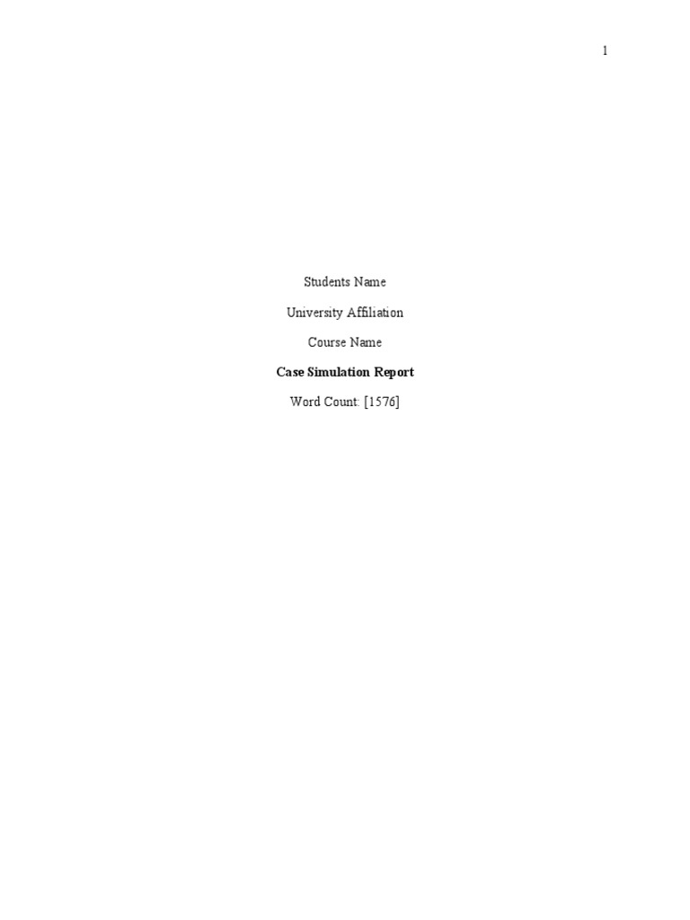 Case Simulation Report | PDF | Brand | Decentralization Case Simulation Report | PDF | Brand | Decentralization