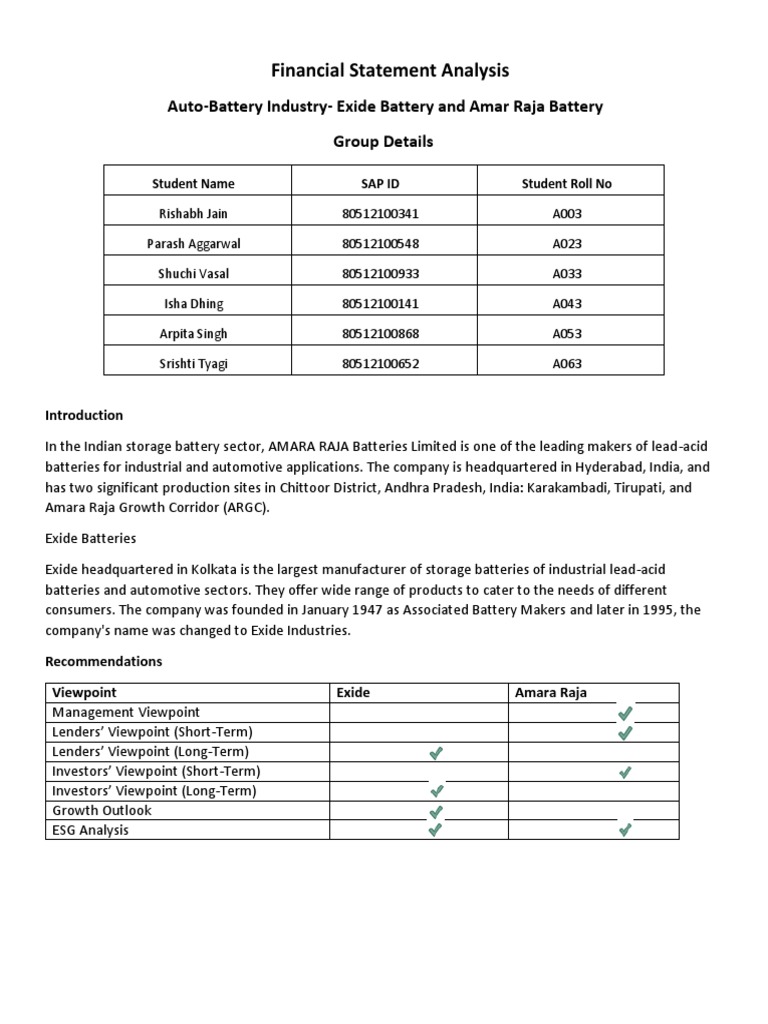Group3 FSA Assignment | PDF | Expense | Dividend