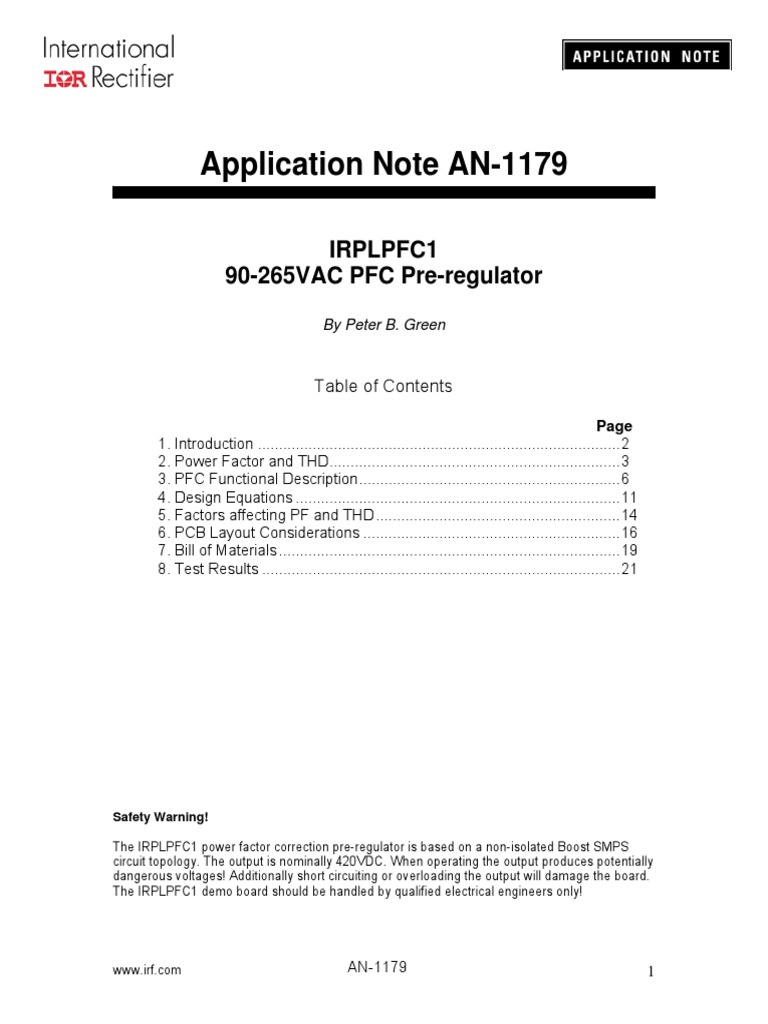 Irplpfc 1 | PDF | Rectifier | Amplifier