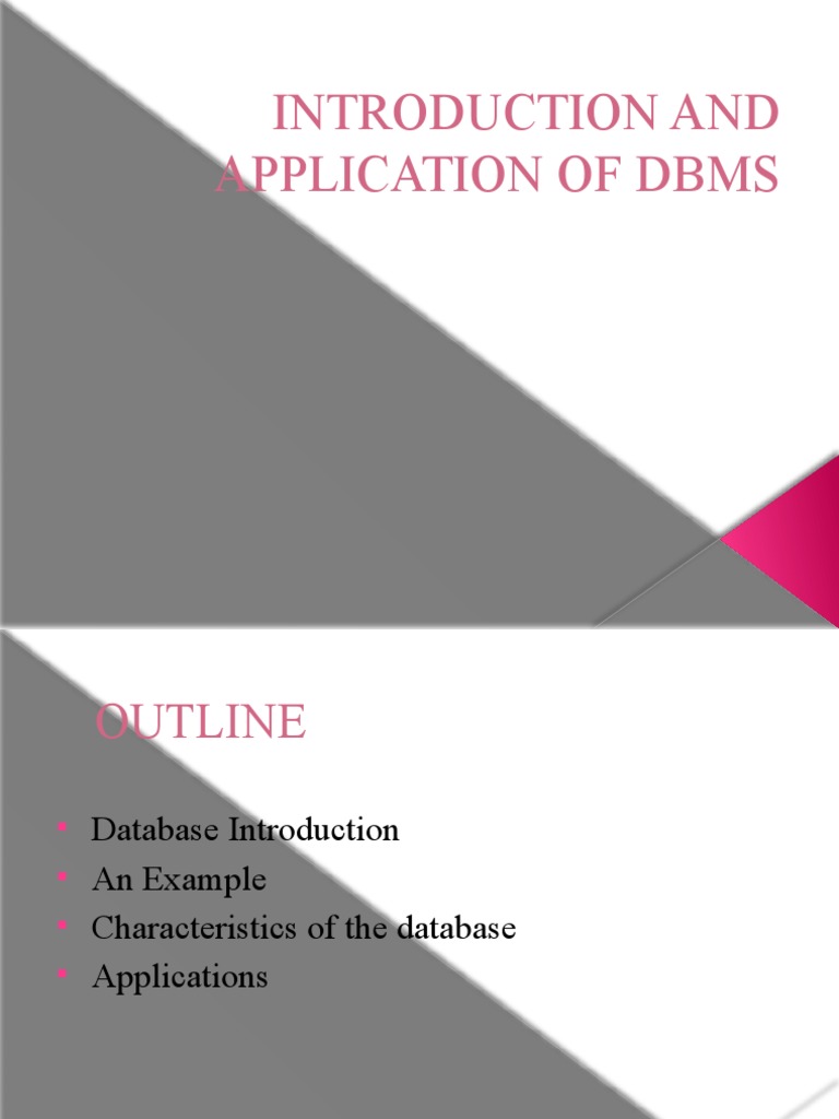 DBMS Introduction & Applications | PDF | Databases | Geographic ...