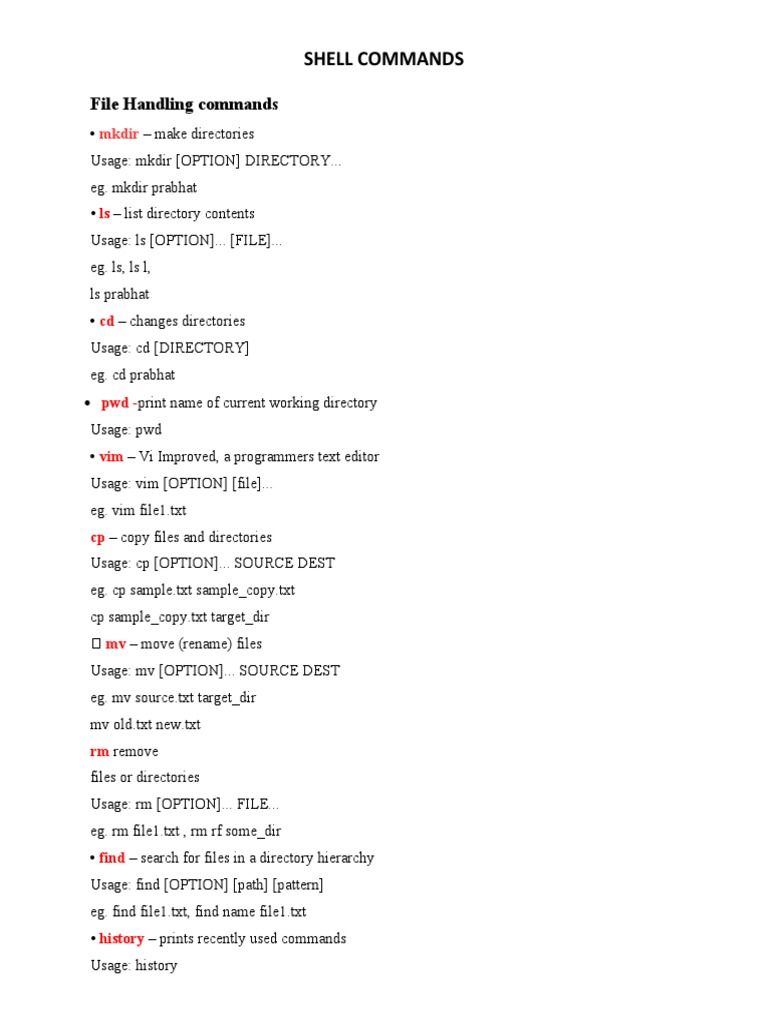 Shell Commands-B.keerthi Samhitha | PDF | Zip (File Format) | Computer File