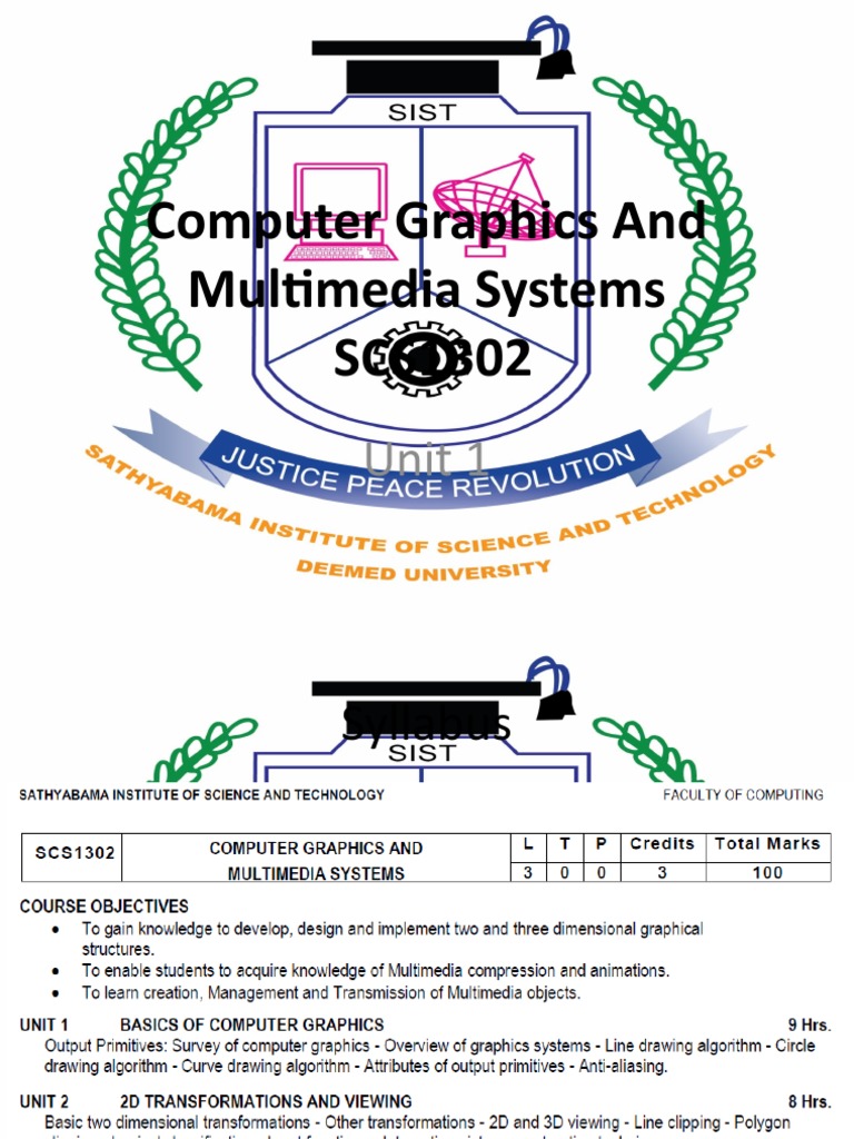 Unit 1 - Part - I | PDF | Liquid Crystal Display | Computer Graphics