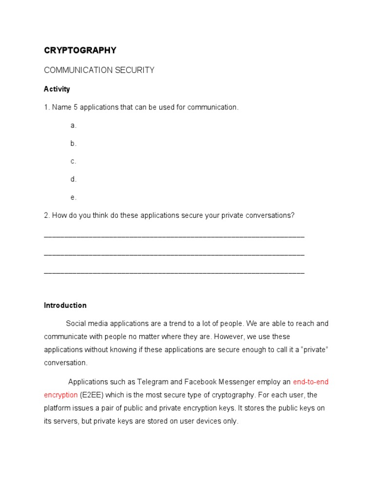 Module 5 Cryptography | PDF | Cryptography | Key (Cryptography) Module 5 Cryptography | PDF | Cryptography | Key (Cryptography)