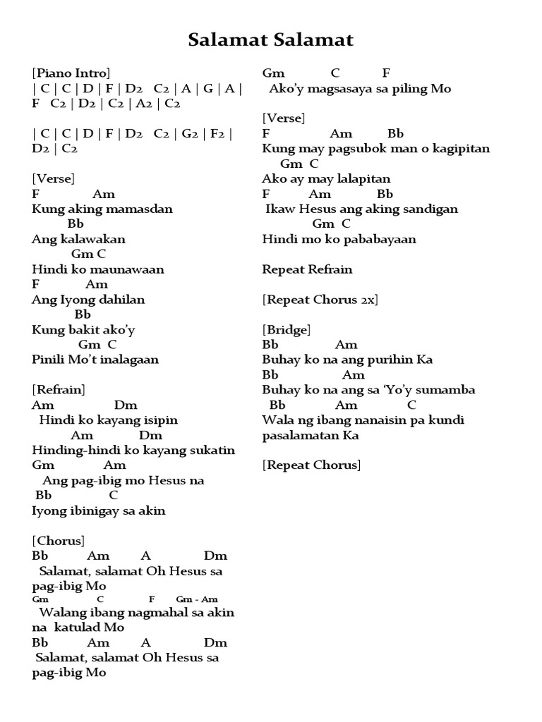Salamat Salamat | PDF