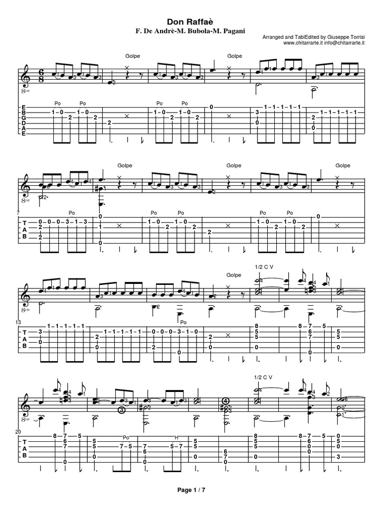 Don Raffae Ç (Rivisto) Tab | PDF