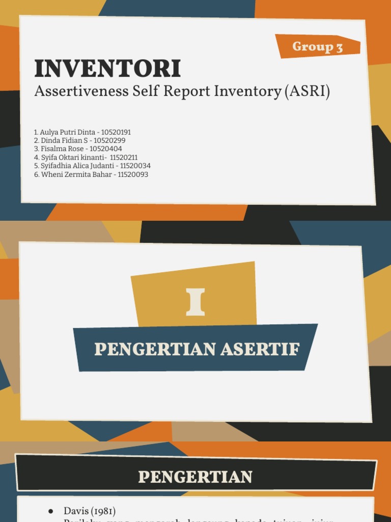 Inventarisasi Asertivitas Diri ASRI | PDF