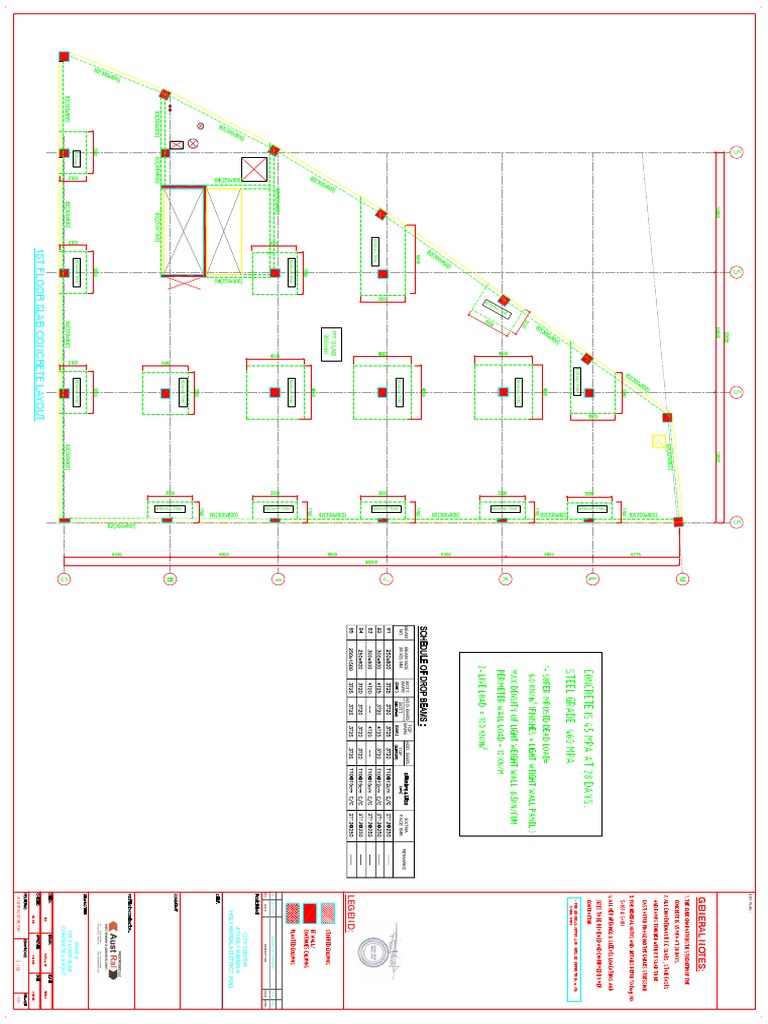 S-106 Concrete Layout | PDF | Structural Engineering | Concrete