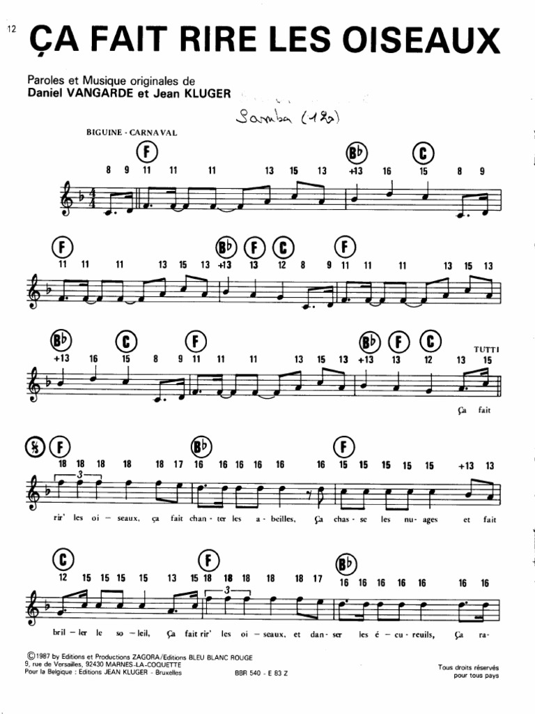 Ca Fait Rire Les Oiseaux - Cie Creole | PDF