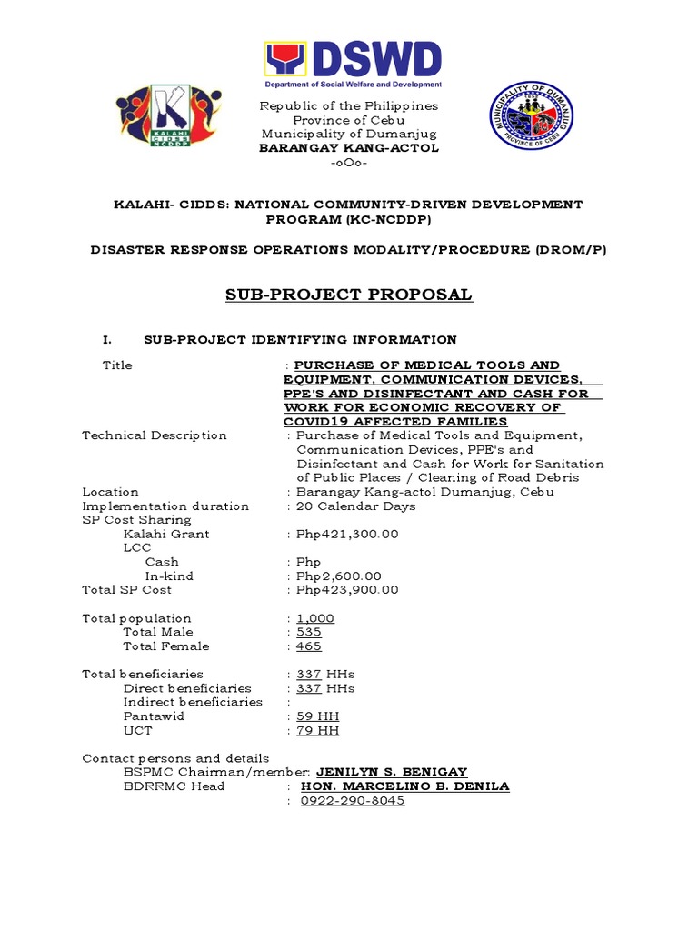 Kang-Actol Proposal | PDF