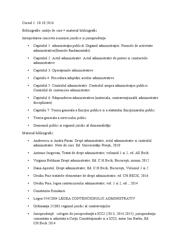 Cursul 1 Adm | PDF