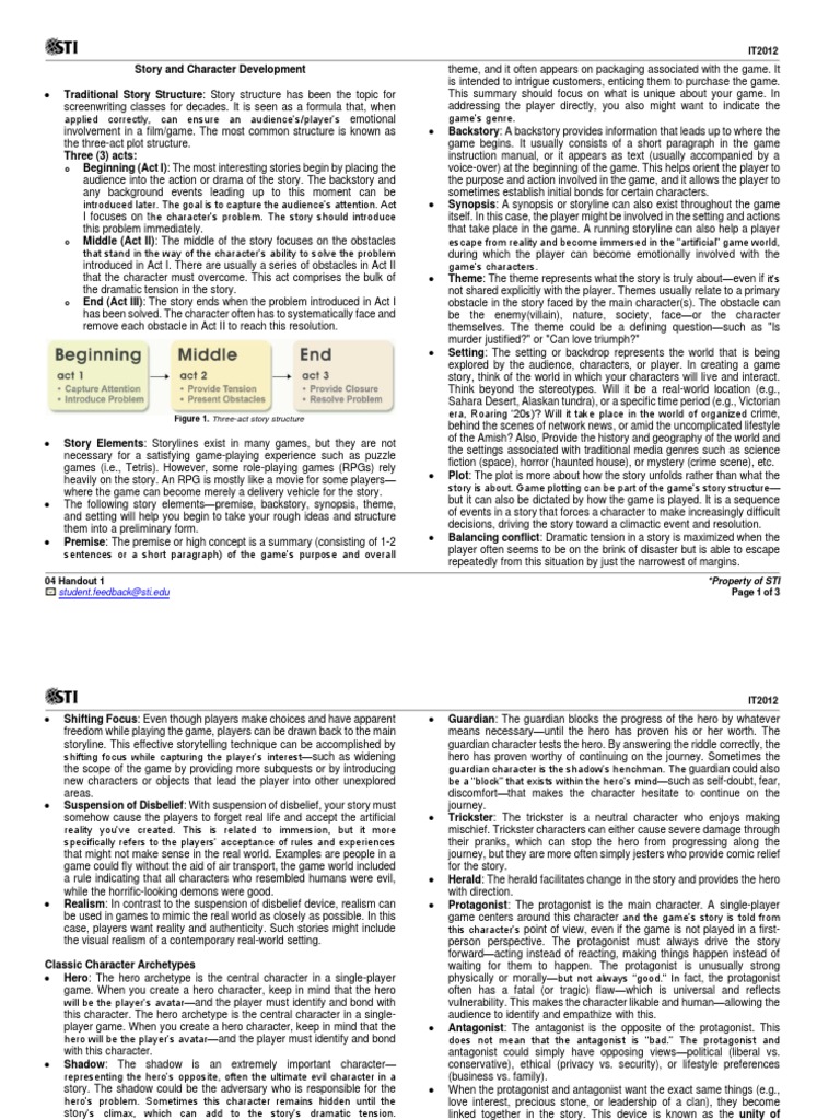 Storytelling Techniques and Character Archetypes for Effective Game Narratives | PDF | Hero ...