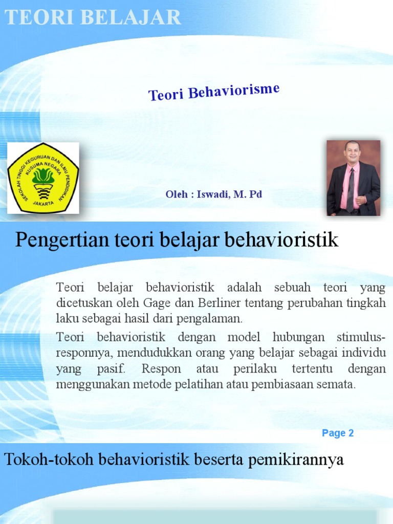 Bab 3 Teori Behaviorisme | PDF