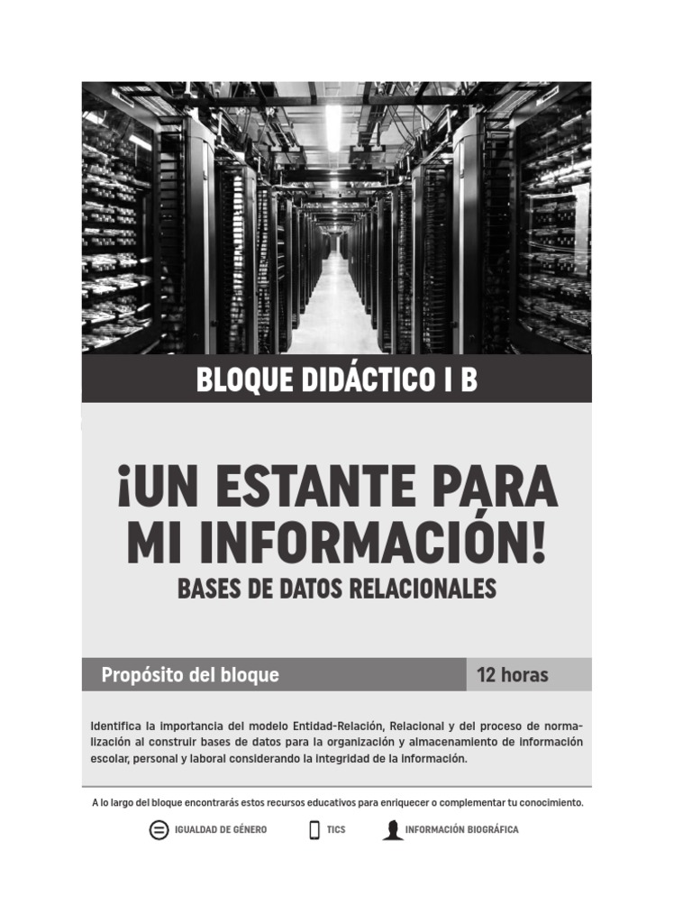 Un estante para mi información: Introducción a las bases de datos, sus ...