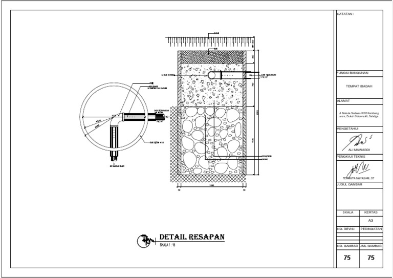 Detail Sumur Resapan | PDF