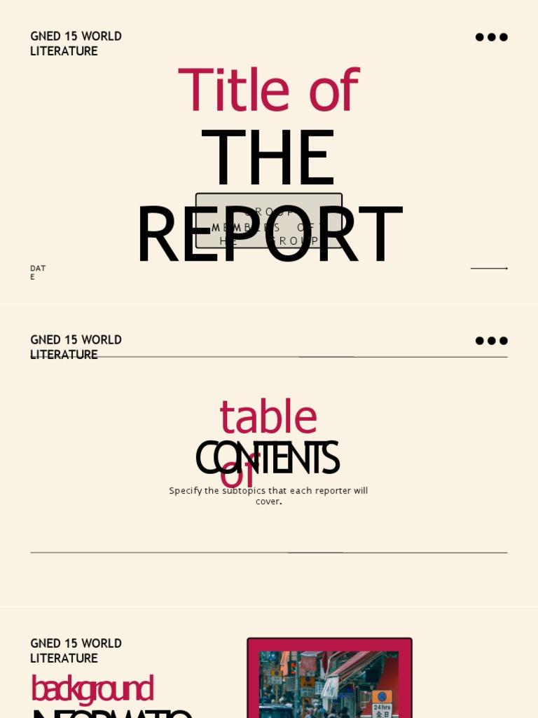 20221003-08 GNED 15 - Guidelines Reporting | PDF