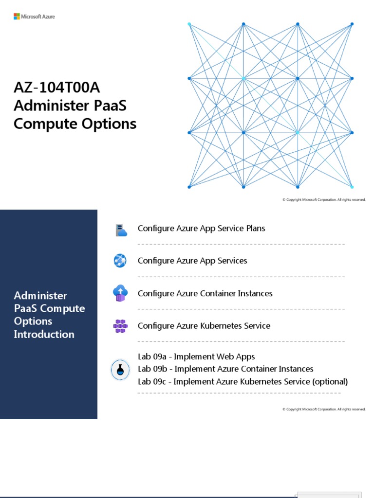 AZ 104T00A ENU PowerPoint - 09 | PDF | Microsoft Azure | Mobile App