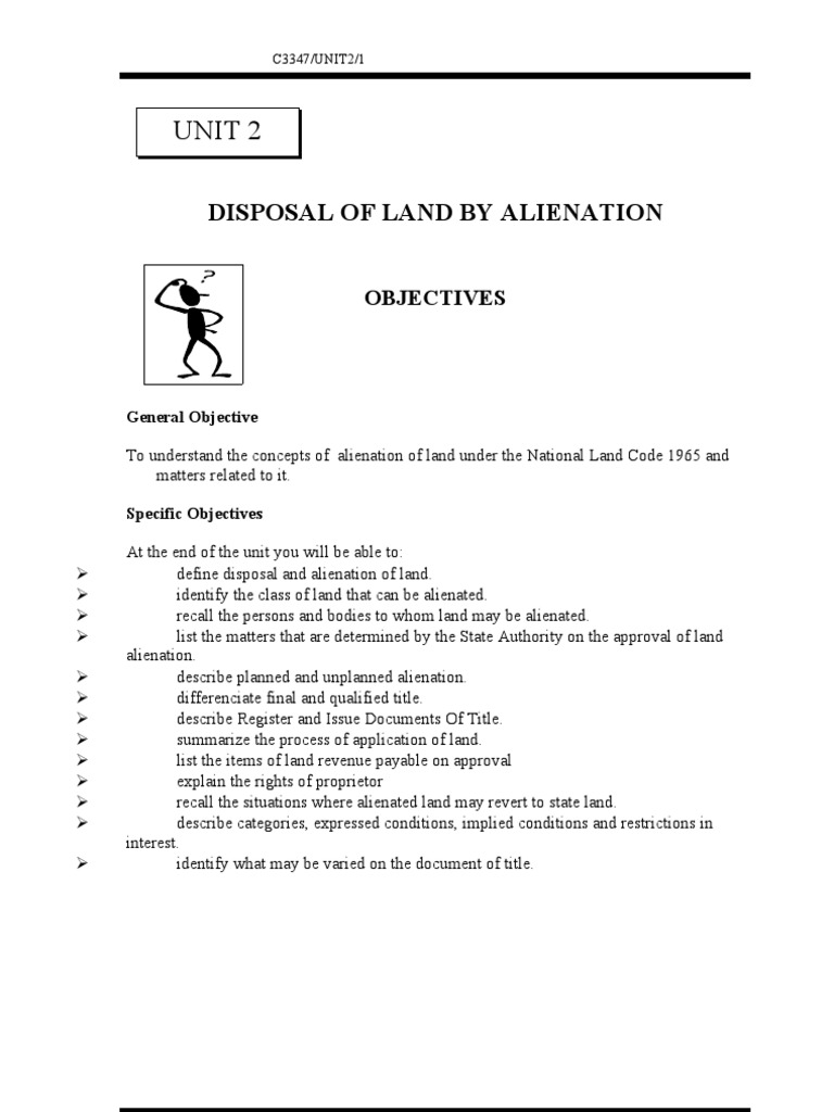 Understanding Land Alienation in Malaysia | PDF | Title (Property ...