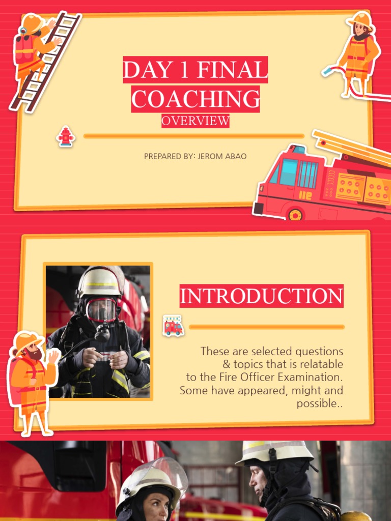 Final Coaching Day 1 | PDF | Fires | Firefighting
