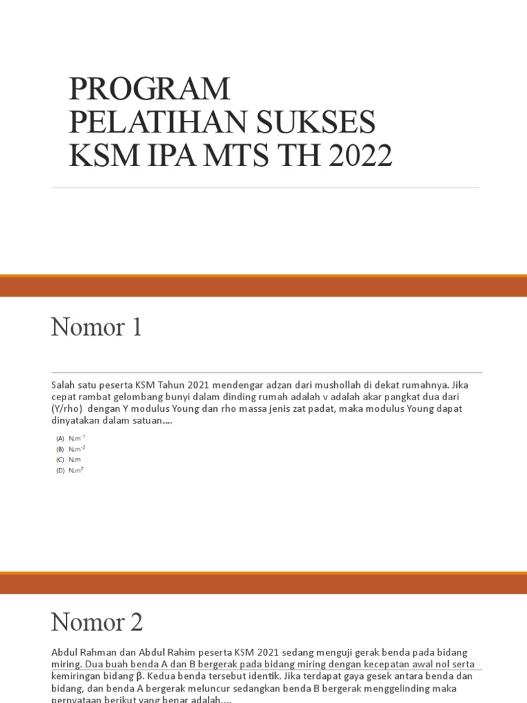 KSM IPA MTS 2022 | PDF