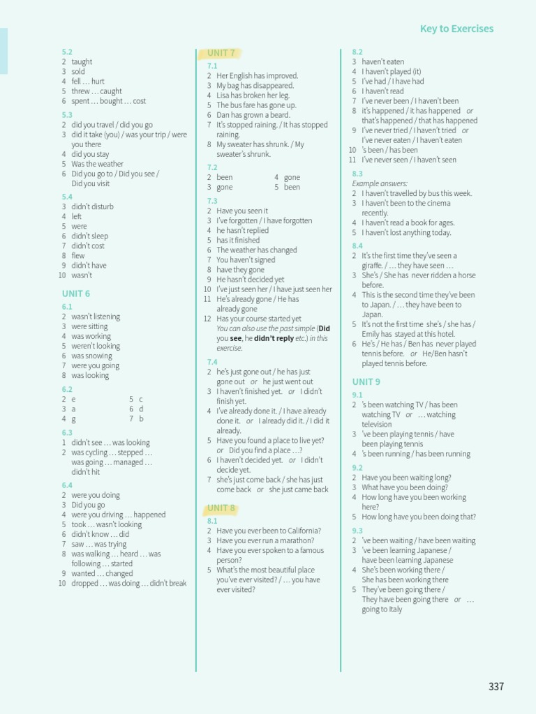Grammar Starter Unit AK | PDF